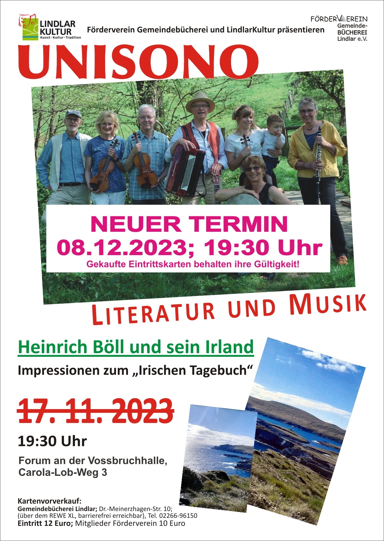Veranstaltung - Impressionen zum "Irischen Tagebuch" - Literatur und ...